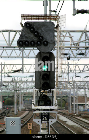 Nuneaton railway station sign, Warwickshire, England, UK Stock Photo ...