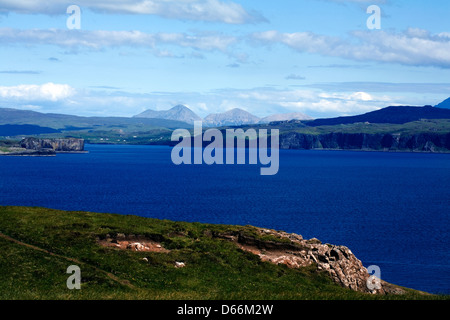 Minginish Red Cuillin Loch Bracadale Harlosh Island from Idrigill Point ...