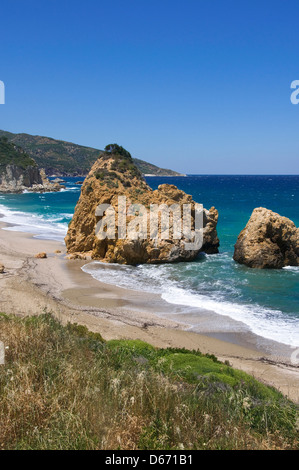 Potistika Beach (Pelion Peninsula, Thessaly, Greece Stock Photo ...