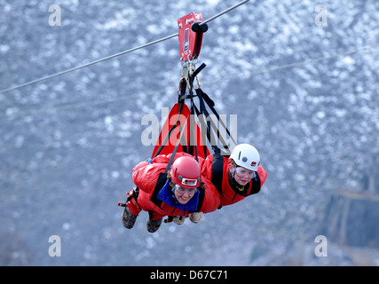 Zip World, Penrhyn Quarry, Bethesda, Bangor, Gwynedd, North Wales the ...