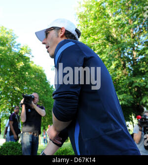 France's coach Laurent Blanc during an International Friendly soccer ...