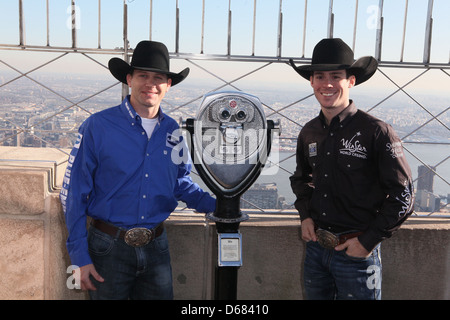 Professional Bull Riders (PBR) Colby Yates and Luke Snyder visit The ...