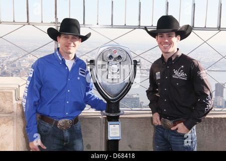 Professional Bull Riders (PBR) Colby Yates and Luke Snyder visit The ...