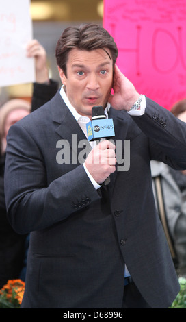 Nathan Fillion Celebrities arrive at ABC Studios for 'Good Morning ...