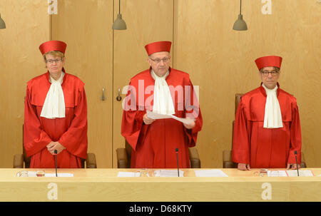 The first senate of the German Constitutional Court (BVerfG) with ...