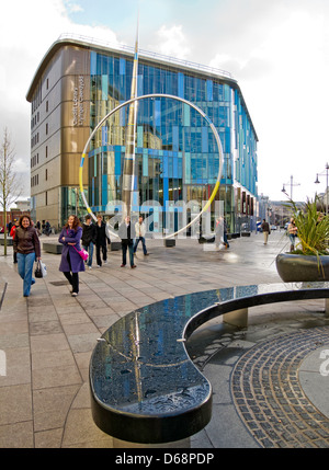 New central library building Cardiff Wales UK Stock Photo - Alamy