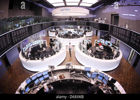 Trading floor of Frankfurt Stock Exchange, Hesse, Germany Stock Photo - Alamy