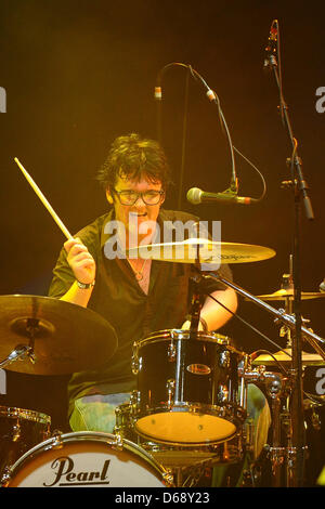 Drummer Danny Thompson performs during a The Alan Parsons Live Project ...