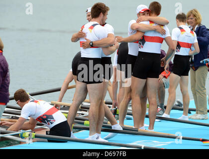 Filip Adamski (R-L), Andreas Kuffner, Eric Johannesen, Maximilian ...