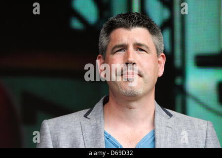 British opera singer Paul Reeves perfroms at Saarspektakel in ...