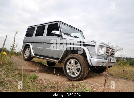 Mercedes G350 AMG G Wagon luxury hard core off road car on a steep ...