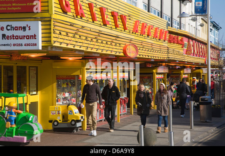 Amusement arcade Clacton on Sea England English holiday seaside town ...