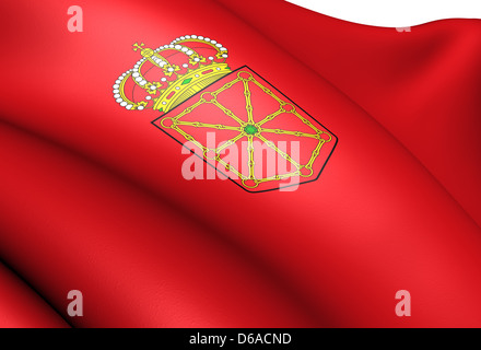 Flag of the chartered community of Navarre Stock Photo - Alamy