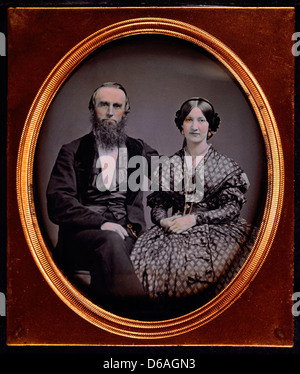 Couple Portrait, Daguerreotype, Circa 1850's Stock Photo - Alamy
