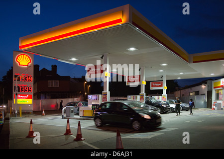 London, United Kingdom, Shell gas station in Hackney Stock Photo ...