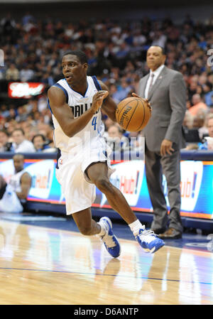 Apr 15, 2013: Dallas Mavericks guard Mike James #13 during an NBA game ...