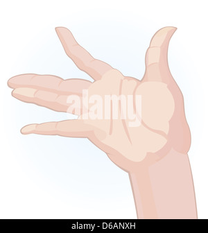 Human palm icon Stock Photo - Alamy