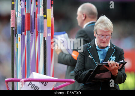 Track Judges at Athletics Stock Photo - Alamy