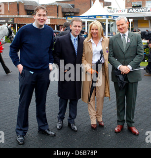 Jeremy Kyle, Vikki Dunn, Nick Mustoe and Tom Segal at Kempton Park ...