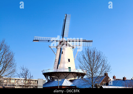 white winmill over sky Stock Photo - Alamy
