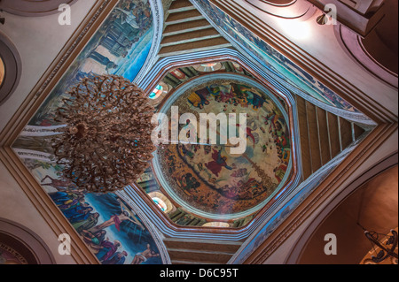 Holy Trinity Cathedral (Kiddist Selassie), Stained glass window, Addis ...
