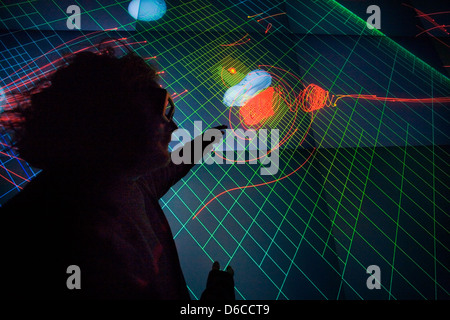 A computerized simulation of the Milky Way galaxy created by ...