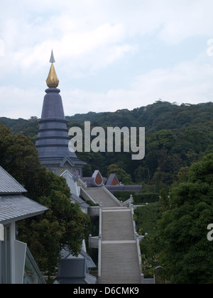 Phra Mahathat Noppha methanidon stupa temple on Doi Intanon mountain ...