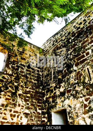The historic Portuguese fort, A Famosa, in Malacca (Melaka), Malaysia ...