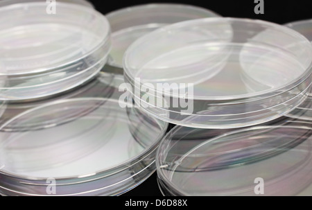 background of plastic transparent microbiological plates Stock Photo ...