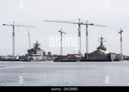 General Dynamics NASSCO shipyard in Norfolk, Virginia Stock Photo ...