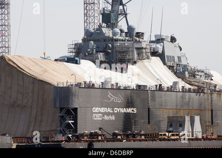 General Dynamics NASSCO shipyard in Norfolk, Virginia Stock Photo ...