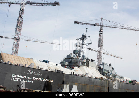 General Dynamics NASSCO shipyard in Norfolk, Virginia Stock Photo - Alamy