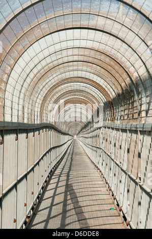 The 1250 foot long Rourke Bridge spans the Merrimack River in Lowell ...