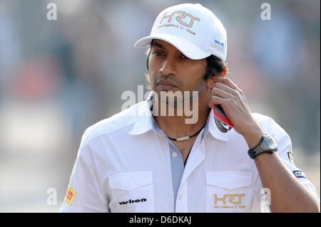 (dpa) - Indian Formula One driver Narain Karthikeyan of Jordan in ...