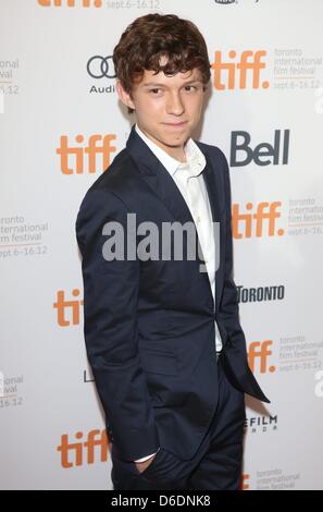 US actor Tom Holland arrives for the premiere of the film 'The ...