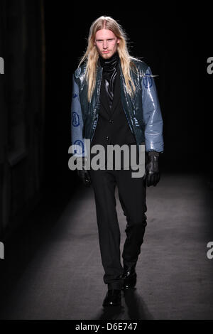 A model wears a creation as part of the Martin Quad Spring/Summer 2027 ...