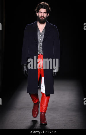 A model wears a creation as part of the Martin Quad Spring/Summer 2027 ...