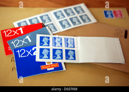 Royal mail Second class large stamp Stock Photo - Alamy
