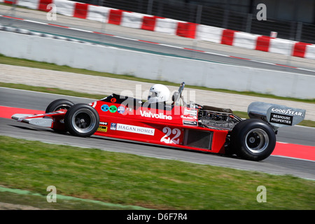 James HAGAN in a Ensign MN177 during the 2013 Silverstone Classic FIA ...