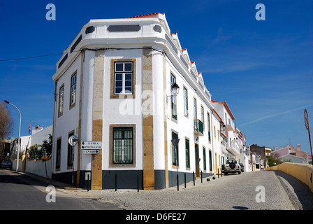 Portugal: the old town of Sines, a Portuguese city, located on Atlantic ...