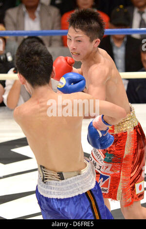 (L-R) Yuki Sano, Naoya Inoue, APRIL 16, 2013 - Boxing : Naoya Inoue and ...