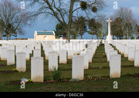 Canadian cemetery of second war (1939-1945) in Beny-sur-mer Stock Photo ...