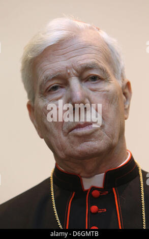 Cardinal Karl Josef Becker attends a service in St. Peter's basilica at ...