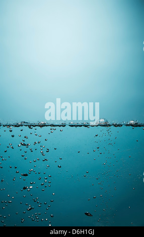 Bubbles floating in water Stock Photo - Alamy