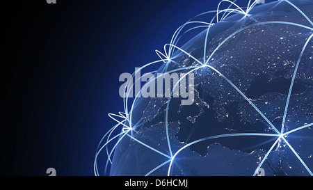 Global connectivity, artwork Stock Photo - Alamy