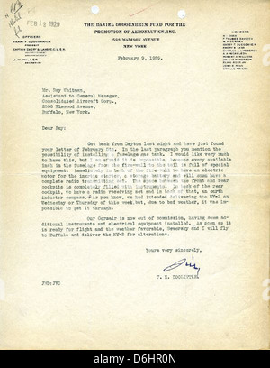 This item features an autograph from Jimmy Doolittle, renowned for his ...