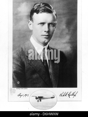 Charles Lindbergh, a key figure in early aviation, is shown in this ...