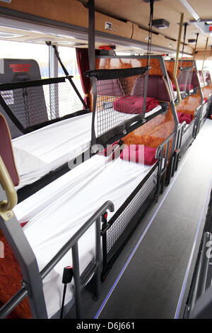 Photos show the interior of the bus. 18 April 2013 STAGECOACH TO LAUNCH ...
