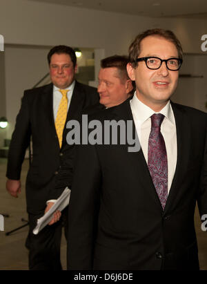 FDP General Secretary Patrick Doering gestures during the FDP Federal ...