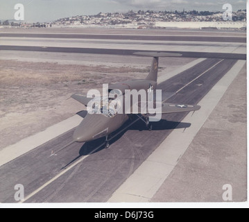 The Ryan XV-5A Vertifan, a vertical takeoff and landing (VTOL) aircraft ...